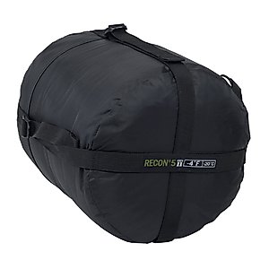 Recon 5 Sleeping Bag - Rated -4°F / -20°C (Black)