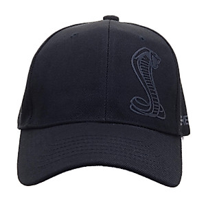 Black Tonal Shelby Snake Cap Hat | Officially Licensed Shelby® Product | Adjustable, One-Size Fits All