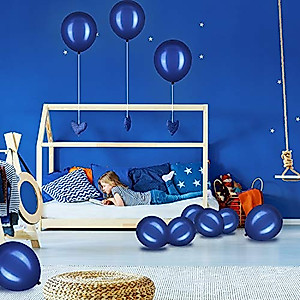 Navy Blue Balloons 100 Pack 10 Inch Party Balloons Navy Blue Latex Balloons for Weddings, Birthday Party, Bridal Shower, Party Decoration (Navy Blue, 10 Inch)