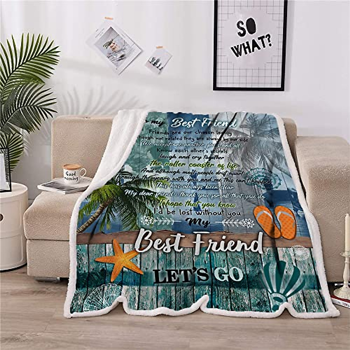 Best Friendship Blanket BFF Friend Gifts for Women,Best Friend Christmas Birthday Gifts, Bestie Gifts for Women,to My Best Friend Blanket,Gifts for Women,Best Friends Birthday Gifts Throw Blanket