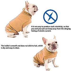 BIGNADO Small Dog Sweatshirt Cat Sweaters Spring Soft Warm Coat Cat Vest Clothes Puppy Kitten Coat Dog Cat Sweater Warm Dog Shirt for Small Dog Chihuahua Bulldog Puppy Kitten (M)