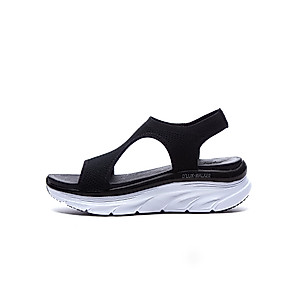 Skechers Women's Sporty Sandal Sport, Black, 10