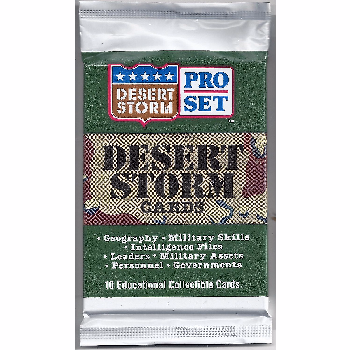 Pro Set Desert Storm Trading Cards Box
