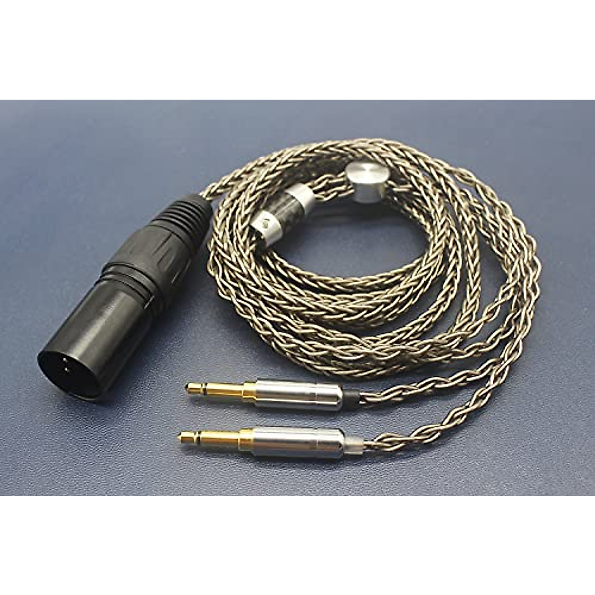 Youkamoo 4 Pin XLR Headphone Cable Compatible for AH-D600, AH-D7200, AH-D7100, Focal Elear Headphones 8 Core Silver Plated Replacement Audio Upgrade Cable