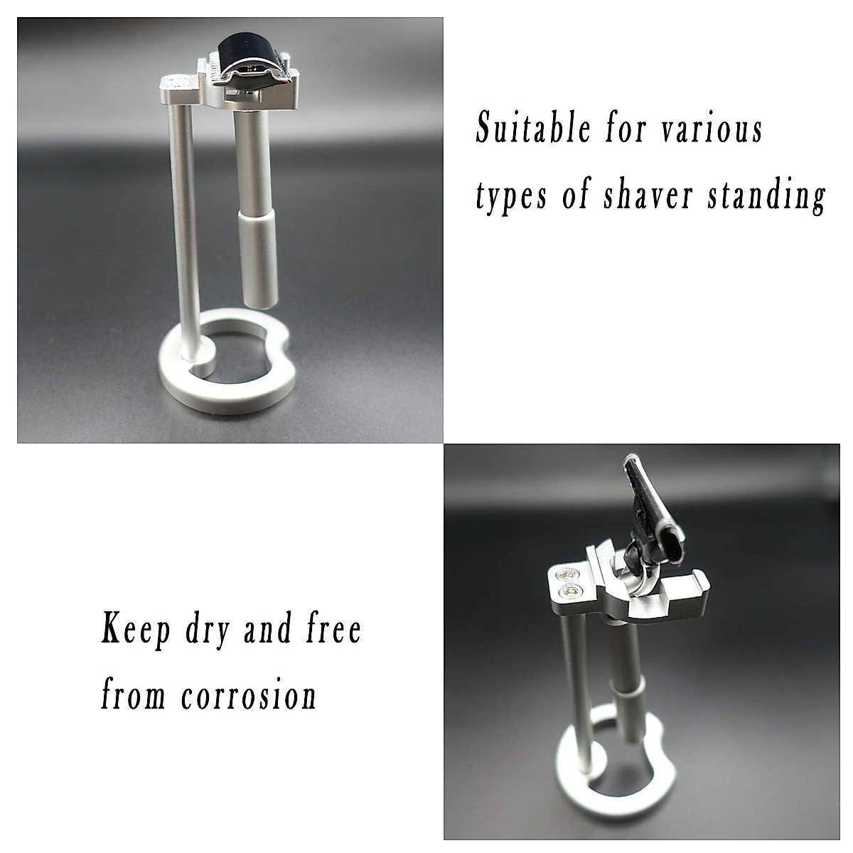 Bicrops Zinc Alloy Razor Holder, Suitable For A Variety Of Razors, Razor Holders That Can Extend The Life Of The Razor