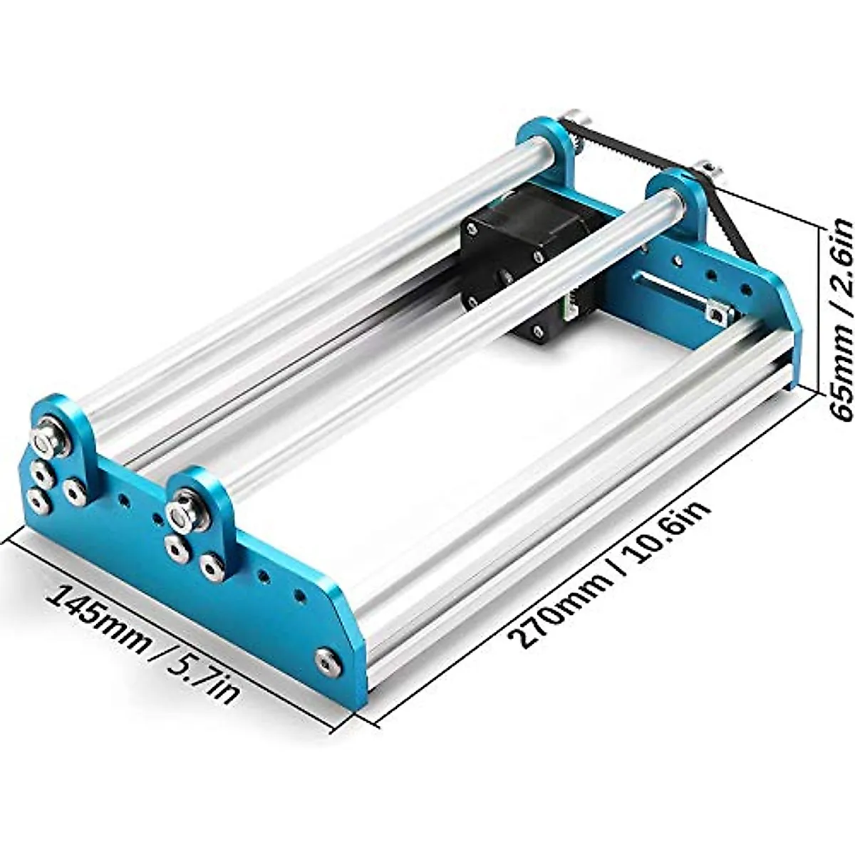 Genmitsu Laser Engraver Aluminum Y-axis Rotary Roller Engraving Module for Laser Engraving Cutting Cylindrical Objects Cans, DIY Laser Marking Compatible With Most Kinds of Desktop Laser Engravers