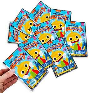 Baby Shark Mini Party Favors Set for Kids - Bundle with 24 Mini Baby Shark Grab n Go Play Packs with Coloring Pages, Stickers and More (Baby Shark Birthday Party Supplies)