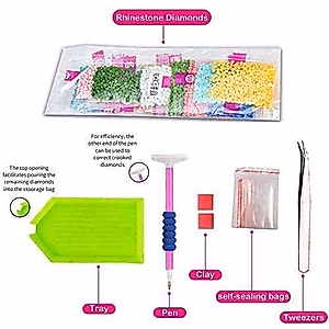 5D Diamond Painting Kits Full Drill Little Angel Crystal Rhinestone Embroidery Art for Home Wall Decor, Diamond Art Paintings 8x12 Inch