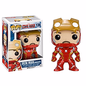 Funko POP! FK7225 3.94-Inch Marvel Captain America 3 Civil War Iron Man Unmasked Vinyl Limited Edition Figure