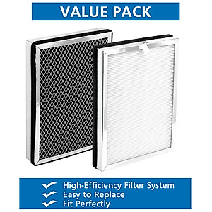 25 Replacement Filter for 25 Air Purifier S1/W1/B1, 3-in-1 H13 True HEPA Activated Carbon Filter