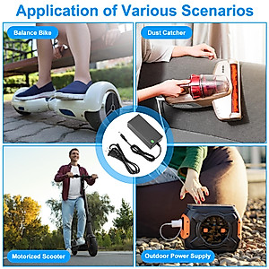 29.4V 2A Adapter, Charger, Charging Charger Supply Adapter Cable for Hoverboard Electric Bike Skateboard (US Plug 100-240V)