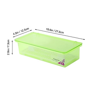 Cabilock Box Utensil Organizer Cutlery Tray Silverware Tray Camping Storage Containers Spoons Silverware Flatware Organizer Drawer Flatware Tray Utensil Storage Container Tableware Drainer