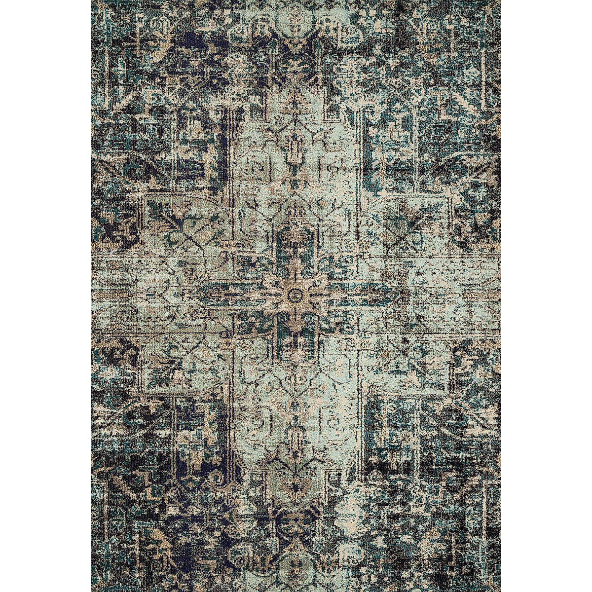 Loloi II Nadia NN-07 Smoke Transitional Accent Rug 3'-0" x 5'-0"