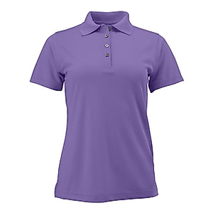 Paragon Women'S Performance Mesh Polo (Grape) (S)