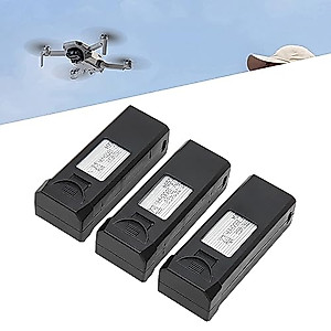 PUSOKEI 3PCS RC Drone Battery, 3.7V 1800MAH Quadcopter Drone Battery Replacement Battery for A258 F184 SP3 RC Drone