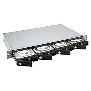 QNAP TR-004U 1U 4 Bay Hard Drive Enclosure Direct Attached Storage (Das) with Hardware RAID USB 3.0 Type-C