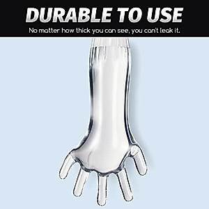 Patelai 300/50 Pcs Veterinary Dressing Gutting Gloves 1.6 Mil Thickness Long Shoulder Length Disposable Gloves Hunting Field Gloves (100 Pieces)