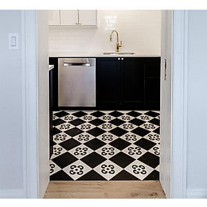 NEGLEX 16 Pack Tile Stencil Set (8X8 Inch), Mexican Stencil Pattern, Use As Floor Stencils Or Wall Stencils, Reusable Stencils for Painting Floor Furniture Canvas, DIY Mexican Talavera Home Décor