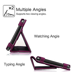 Fintie Folio Case for Samsung Galaxy Tab A 7.0 - Premium Vegan Leather Slim Fit Folio Stand Cover for Samsung Galaxy Tab A 7.0 Tablet 2016 Release (SM-T280/SM-T285), Purple