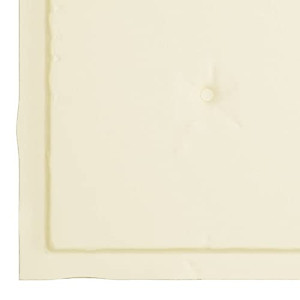 imasay Garden Chair Cushions 2 pcs Cream 15.7"x15.7"x1.2" Fabric