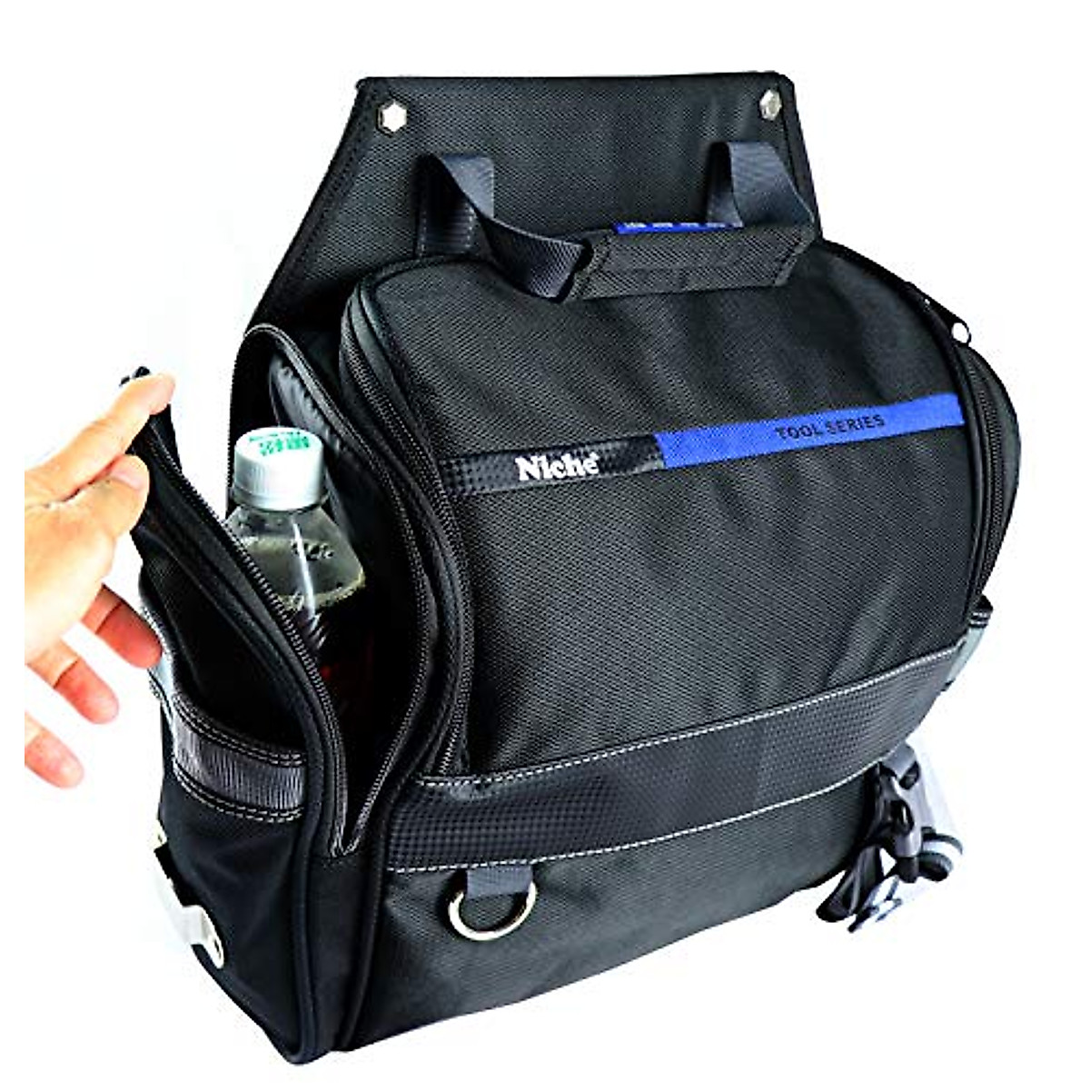 Niche Tool bag with Shoulder Strap Wide Opening Tool Storage bag Large Capacity Multi-Compartment Tool Carrier TL-6206