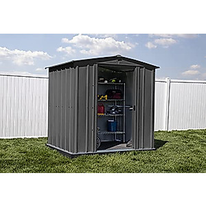 Arrow Shed Classic 6' x 5' Outdoor Padlockable Steel Storage Shed Building