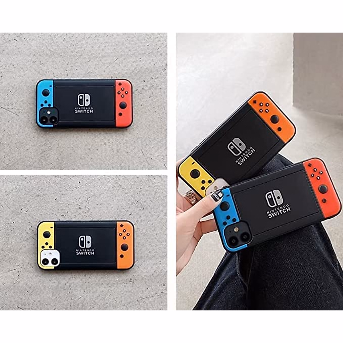 ZBDLXMD Compatible with iPhone 11 Case for Boys Kids Men, 3D Cool Video Game Controller Button Type Personalized Full Body Full Camera Protection Protective Cover Soft Cute, Blue