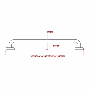 Shower Handicap Grab Bars for Bathroom Wall, 41 Inches Grab Bar, 304 Stainless Steel Elderly Disabled Pregnant Women, Safety Non-Slip Accessible Handrails, Bathtub,Toilet, Kitchen (Size : 45CM)