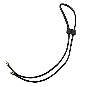 YYANGZ 2PCS Satchel Crossbody Bag Drawstring Bunche Accessories, PU Leather Drawstring for Bucket Bag Detachable Leather Pull String Purse Strap, (Black+ Brown)