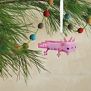 Hallmark Minecraft Axolotl Christmas Ornament, Plastic, HIPS