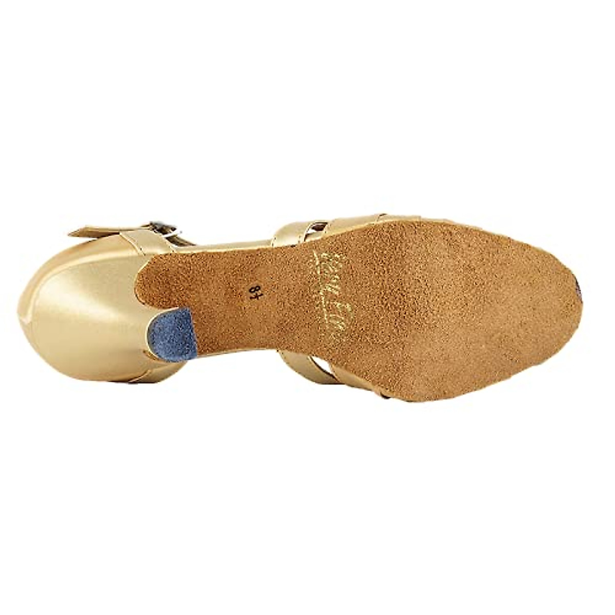 Very Fine Ladies Ballroom Dance Shoes Classic 2707-3" Heel and one Pair of Heel Protectors (Light Brown Satin & Light Gold, Numeric_6)