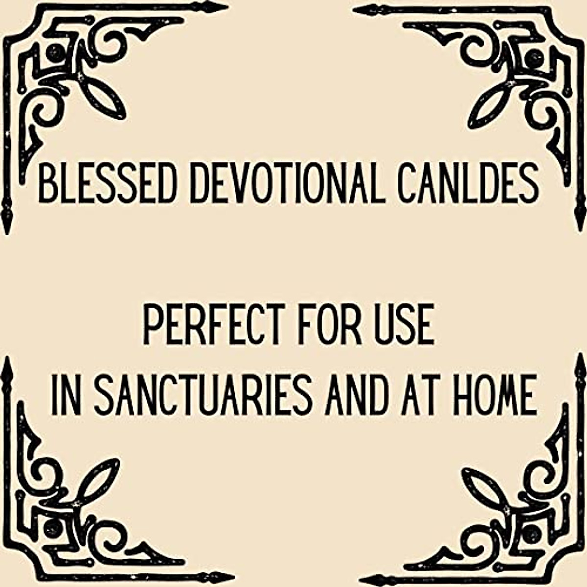 Glass Assorted Religious Candle, White, Case of 12 (1)