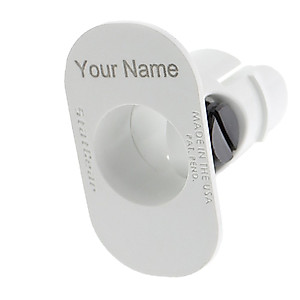 StatGear Stethoscope Tape Holder - Personalized Medical Items for Nurses, Paramedics, EMT, EMS - White