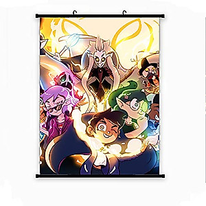 Yezioo Anime Owl Merch Gift Set Party Favor Birthday Gifts Included Drawstring Bag Stickers Poster Button Pins Pillowcase Lanyard, Yellow