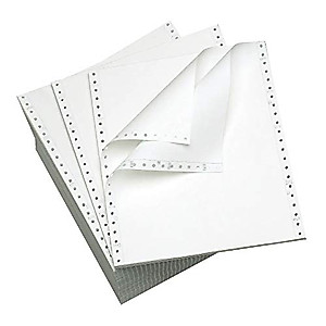 Office Depot® Brand Computer Paper, 2-Part, Standard Perforation, Carbonless, 9-1/2" x 11", 15 Lb, White, Carton Of 1400 Forms Item # 880219