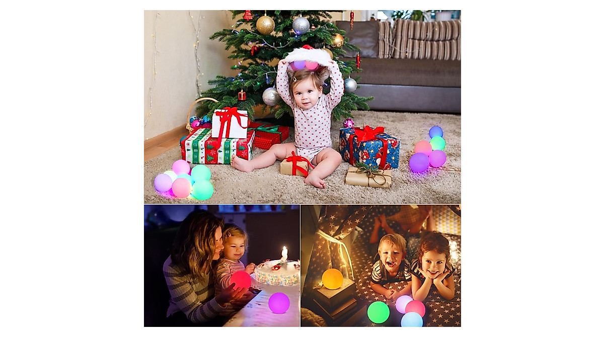Vibrant Floating Pool Light Balls - RGB Color Changing