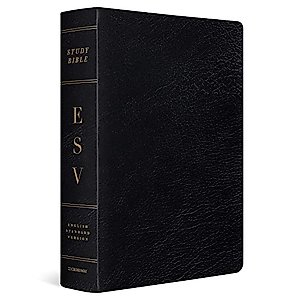 ESV Study Bible, Large Print (Genuine Leather, Black)
