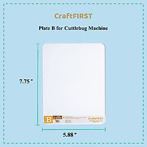 CraftFIRST Cutting Plate B Die Cutting Machine Accessaries 5.87 x 7.75", 1 Pair