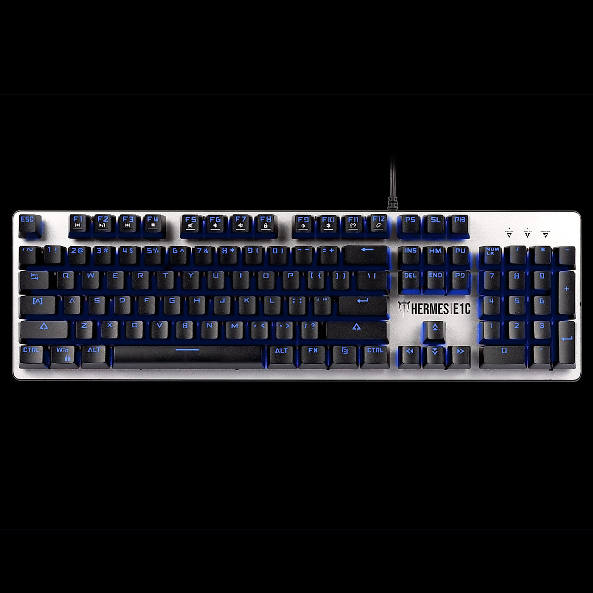 GAMDIAS Hermes E1C Multi-Color Mechanical Keyboard and Mouse Combo with Mouse Mat, Wired RGB Gaming Keyboard, for Gamers