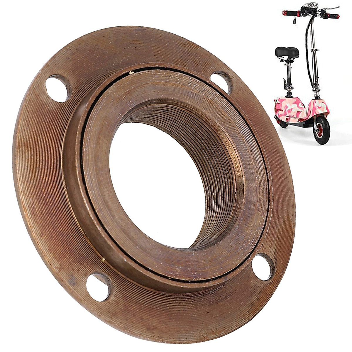 Toothless Flywheel, Easy to Use Four-Hole Toothless Free Wheel, Stable Performance Modification for Electric Scooter