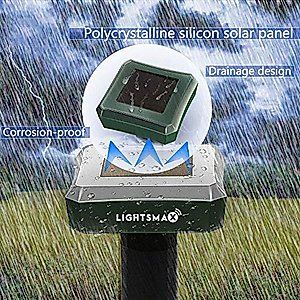 LIGHTSMAX Mole Repellent Mole Repeller Solar Powered Gopher Repellent Ultrasonic Vole Repellant Gopher Repellent Rodent Deterrent No Mole Traps Killer Harm to Your Lawn Yard (8)