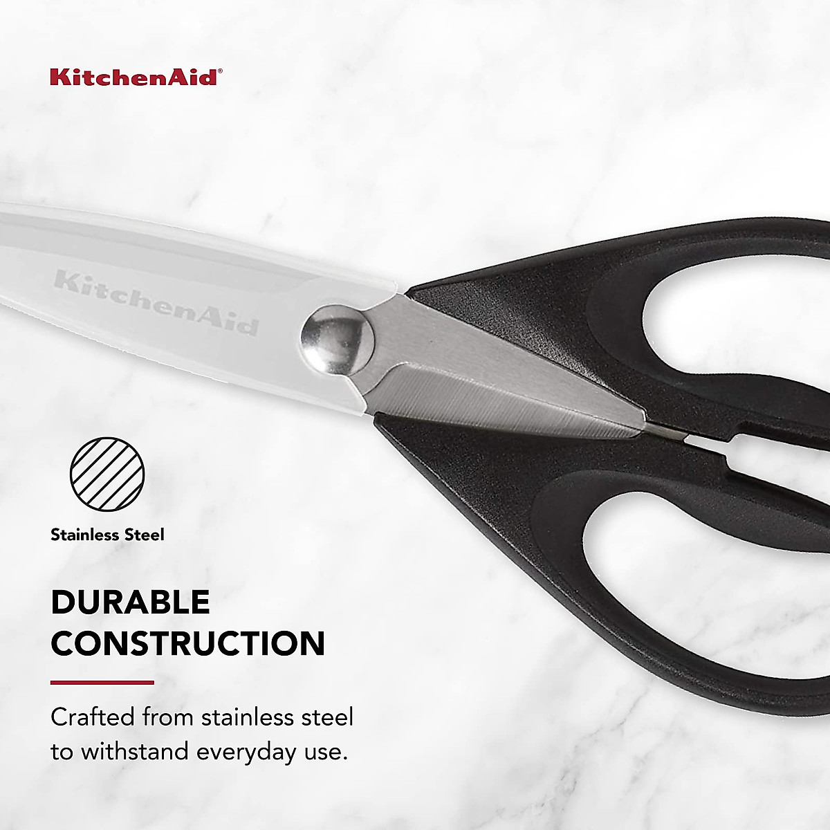 KitchenAid All Purpose Shears with Protective Sheath, One Size, Black