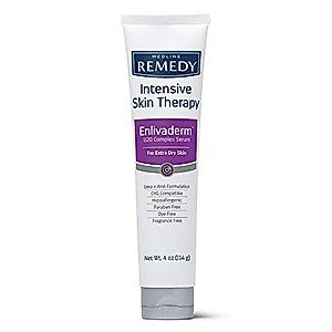 Medline Remedy Enlivaderm Hydrating Serum, 20% Urea + AHA, for Extreme Rough, Dry, and Scaly Areas, Exfoliates Outer Skin Layers, Great for Hands, Feet and Elbows, 4 oz
