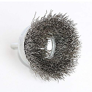 6PCS Stainless Steel Wire Crimped Cup Brush Kit for Drill with 1/4-Inch Shank