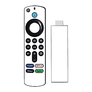 MightySkins Skin Compatible with Amazon Fire TV Stick 4K Max - Solid White | Protective, Durable, and Unique Vinyl Decal wrap Cover | Easy to Apply, Remove, and Change Styles | Made in The USA