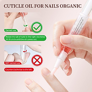 SULLMAR 6Pcs Nail Cuticle Oils Nail Nutrition Oil Pen Nail Treatment Pen 6 Smell Cuticle Revitalizer Prevent Agnail Nourish Skin