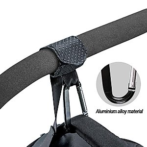 Topwon Strollers Hooks with Wrist Strap,Universal Handy Hook for Strollers/Walkers/Buggy -2Pcs