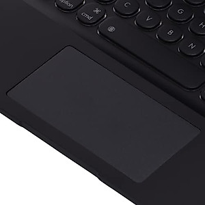 INI iPad Keyboard Case for iPad Air (5th & 4th Gen 2020, 10.9" 2022), iPad Pro 11" (3th & 2nd Gen) with Trackpad - 7 Color Backlit - 360° Rotatable Keyboards with Touchpad - Black