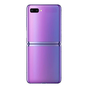 SAMSUNG Galaxy Z Flip Factory Unlocked Cell Phone |US Version - Single SIM | 256GB of Storage | Folding Glass Technology | Long-Lasting Battery | US Warranty | Mirror Purple (Renewed)