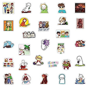 50Pcs SMP Dream Graffiti Stickers Waterproof Luggage Laptop Scooter Water Cup Stickers Gifts for Your Kids Friends On Christmas Children's Day Easter Birthday Pegatinas